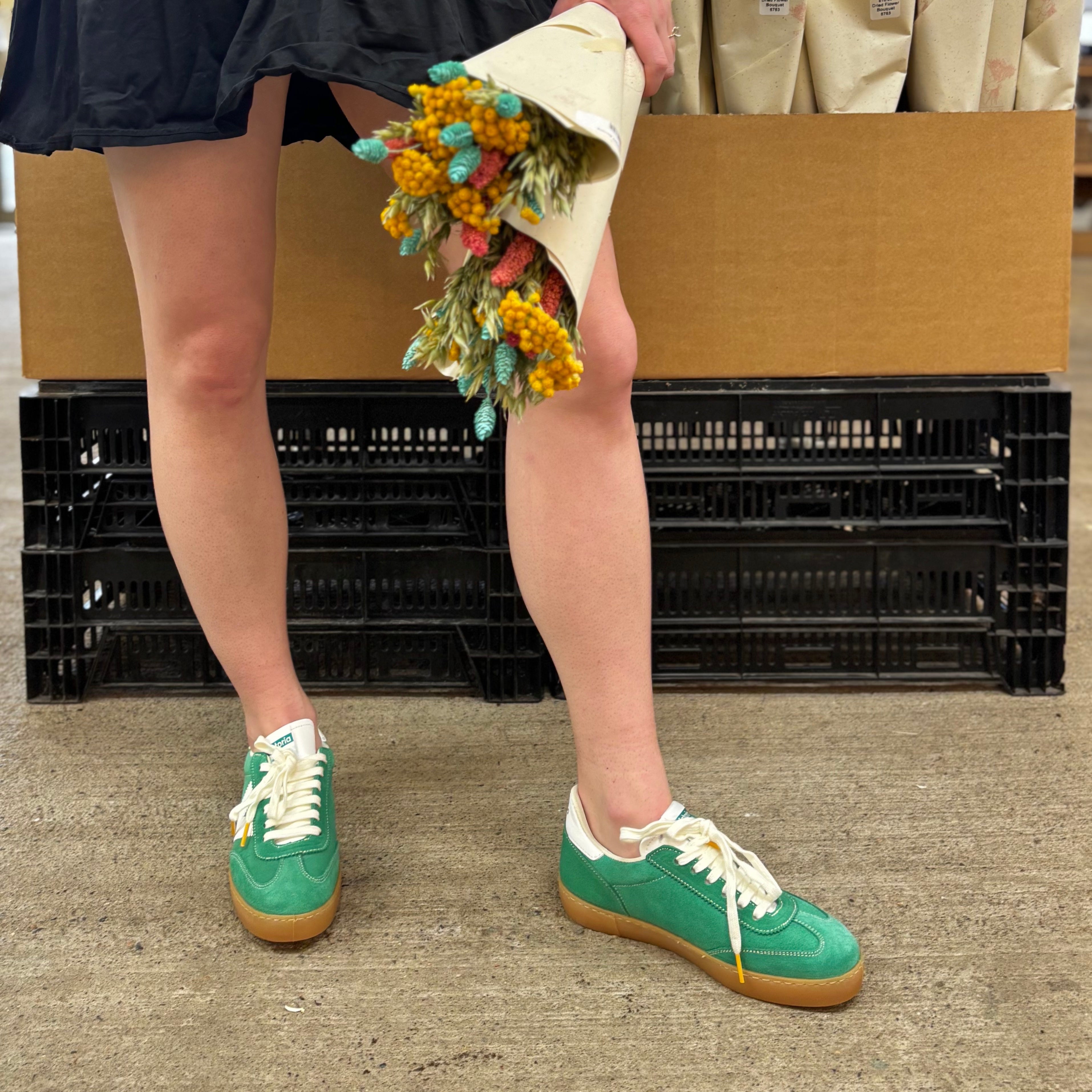 VICTORIA - BERLIN 3.0 SNEAKER 1126212 IN VERDE SUEDE – the Urban