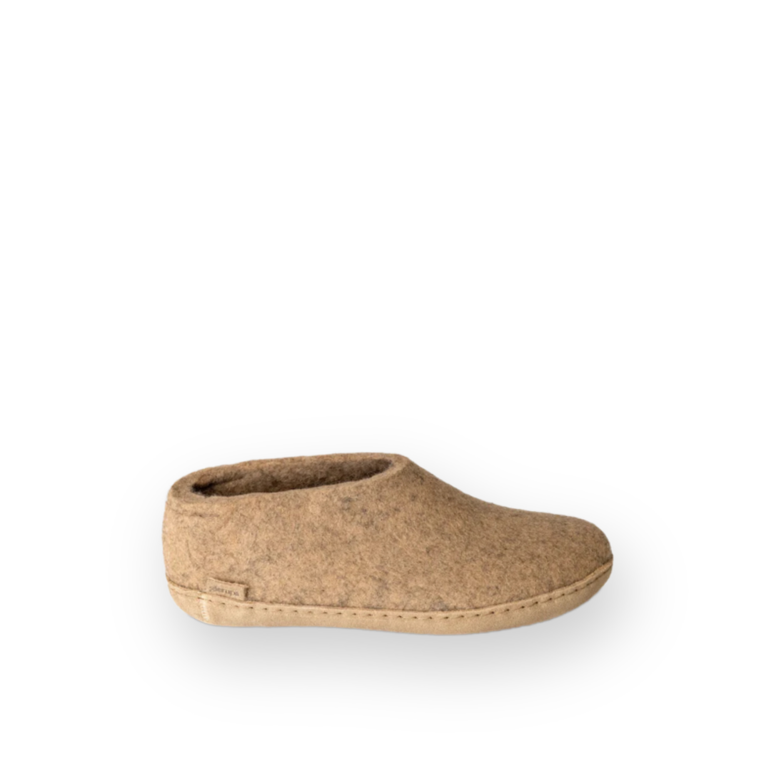 GLERUPS - SHOE LEATHER SOLE IN SAND WOOL – the Urban Shoe Myth