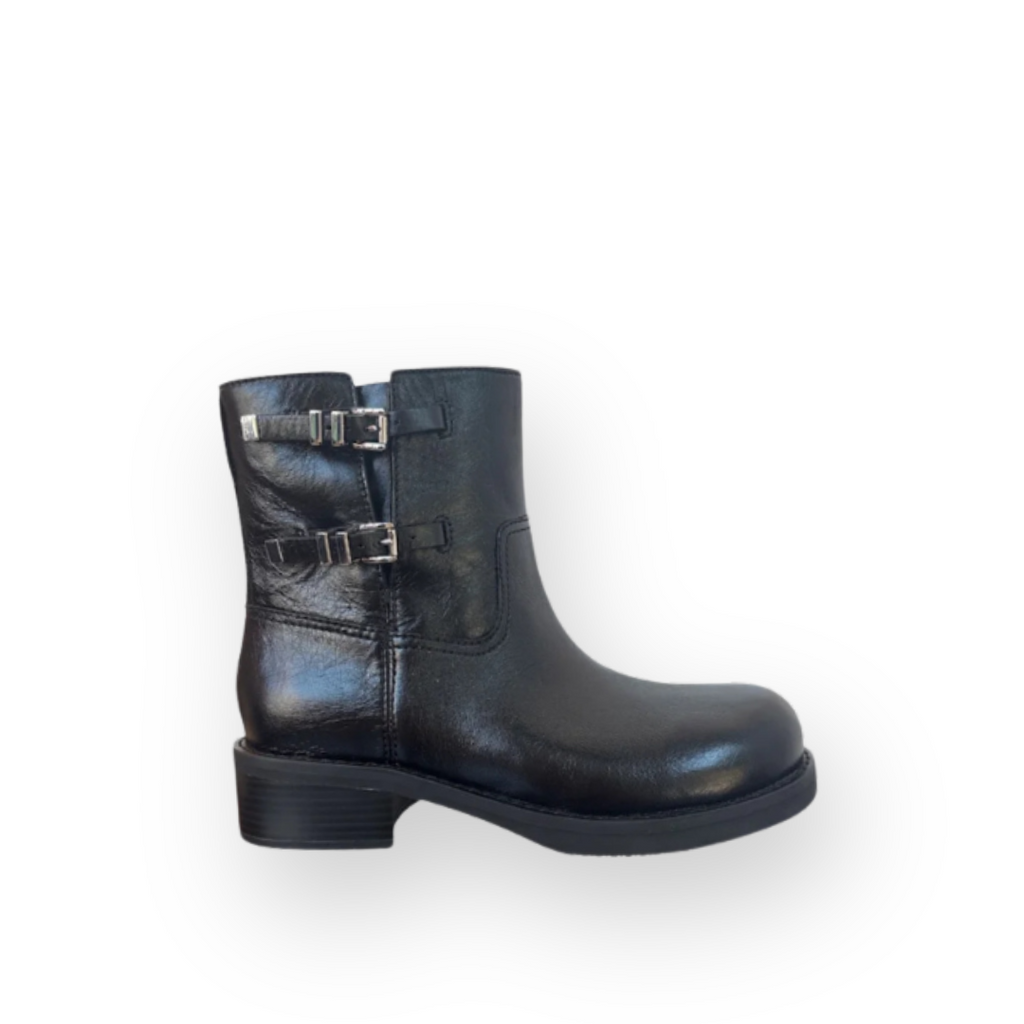 MICHAEL KORS - DARRINGTON BOOTIE IN BLACK LEATHER – the Urban Shoe