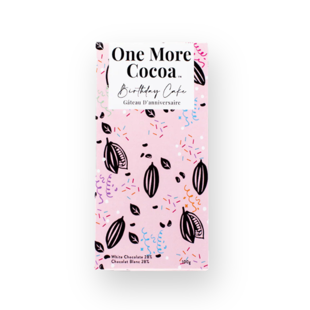ONE MORE COCOA - GOURMET CHOCOLATE BAR IN BIRTHDAY CAKE – the Urban ...